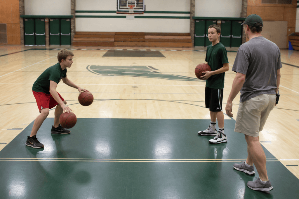 Two ball dribbling drill: A fast-paced way to build better ball ...